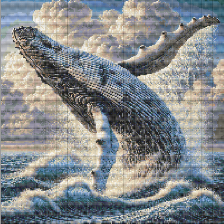 Whale Free Cross Stitch Pattern - Get Free Crossstitch Patterns