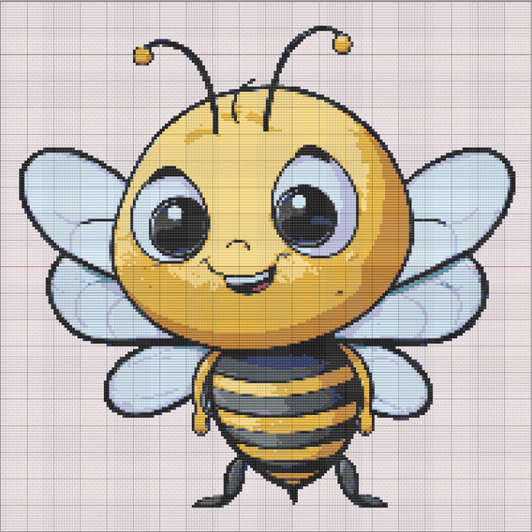 Bee Free Cross Stitch Pattern - Get Free Crossstitch Patterns