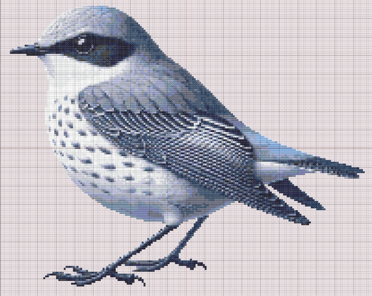 Realistic Bird Free Cross Stitch Pattern - Get Free Crossstitch Patterns